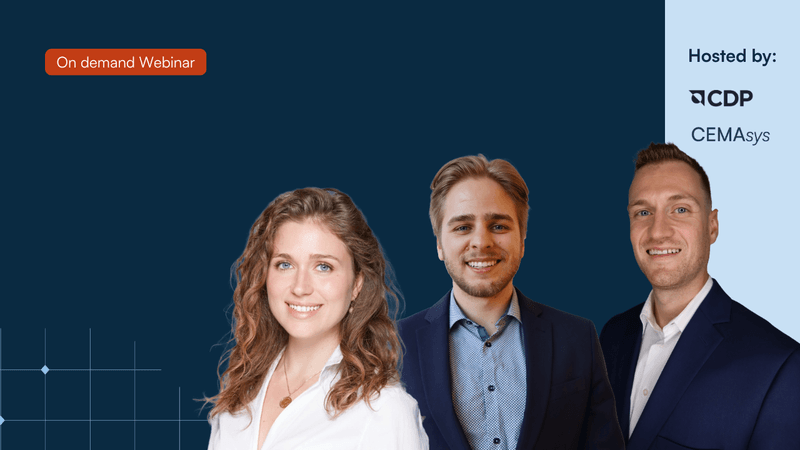 CEMAsys - Sustainability Management Platform for ESG Management